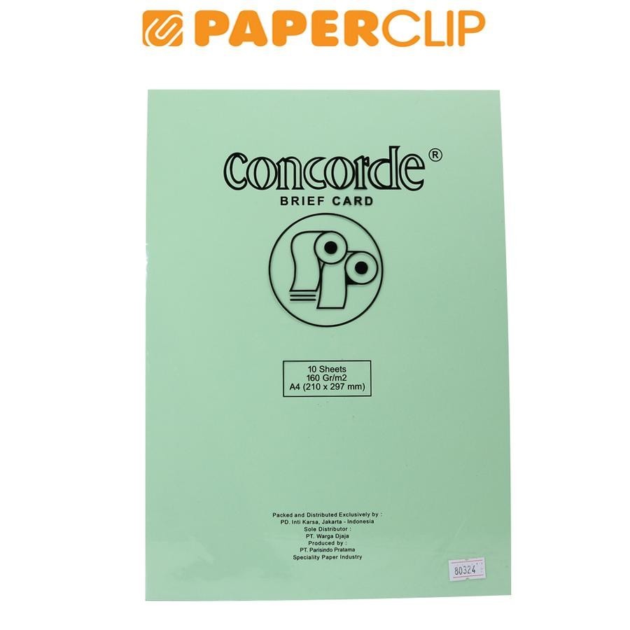 Jual KERTAS CONCORDE 80324 A4 160GR ISI 10 | Shopee Indonesia