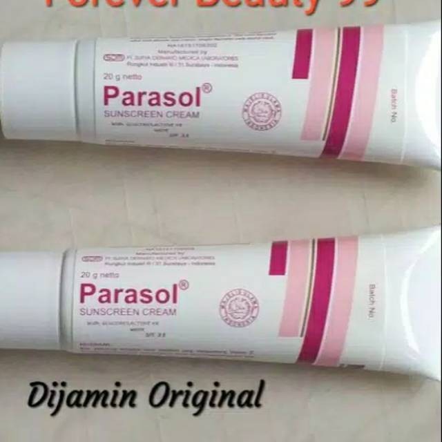 Jual parasol cream pink spf 33 with gluconolactone 4% ringring ready ...