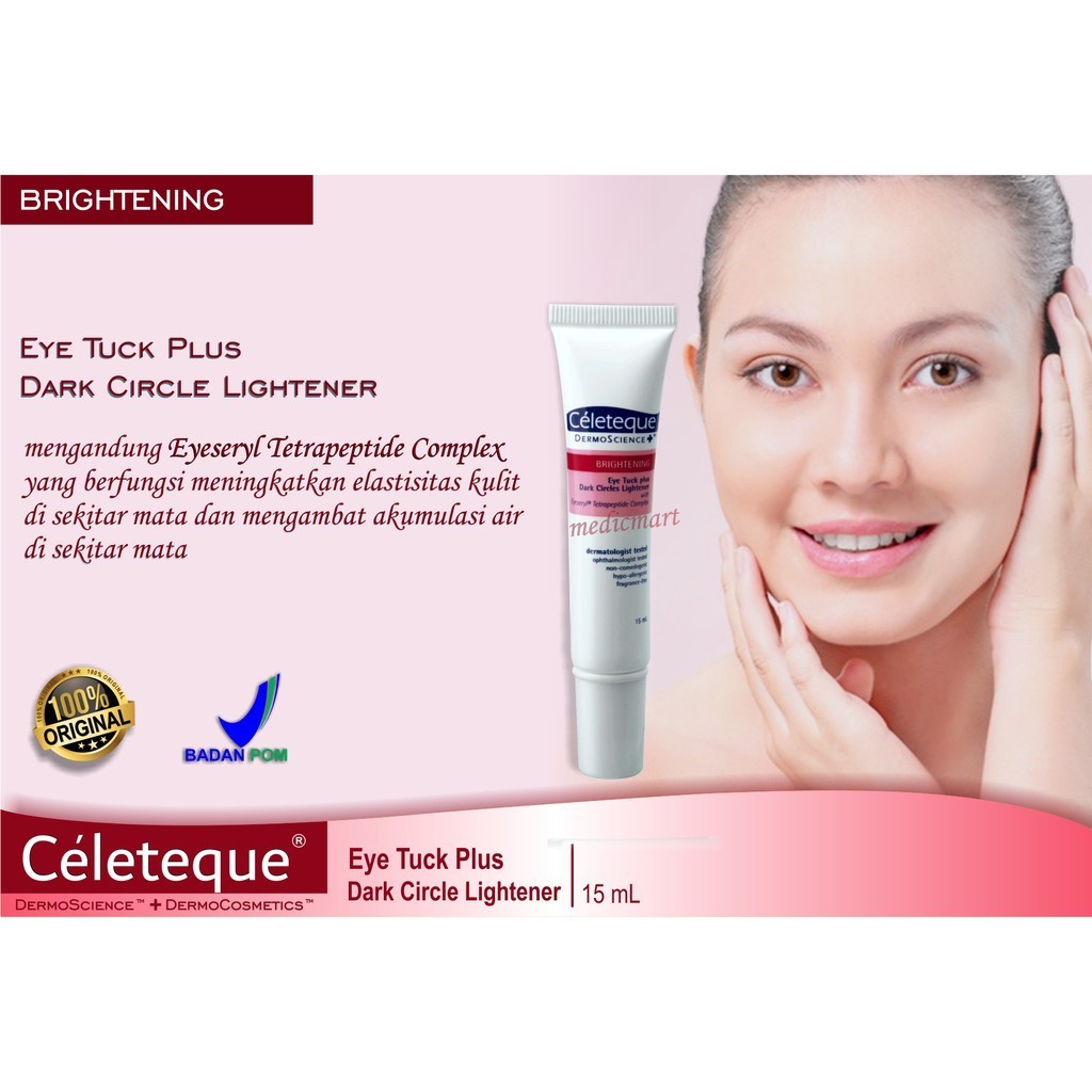 Jual CELETEQUE BRIGHTENING EYE TUCK 15 ML ORIGINAL ready stock | Shopee ...
