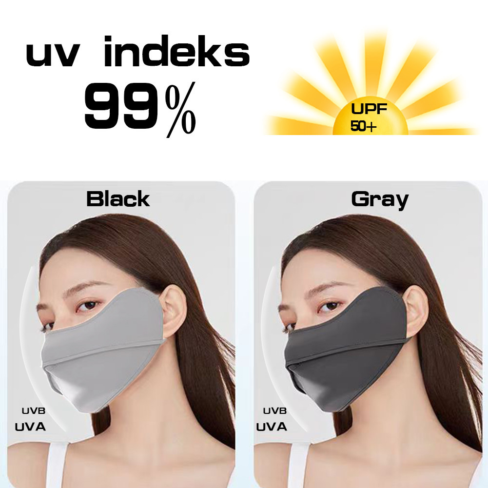 Jual Masker Anti UV UPF50+ Wajah Ultraviolet Matahari Masker Wajah Matahari, Masker Premium ...