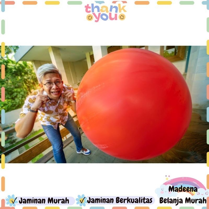 Jual Balon Raksasa 36 inch Rainbow Smile / Jumbo | Shopee Indonesia