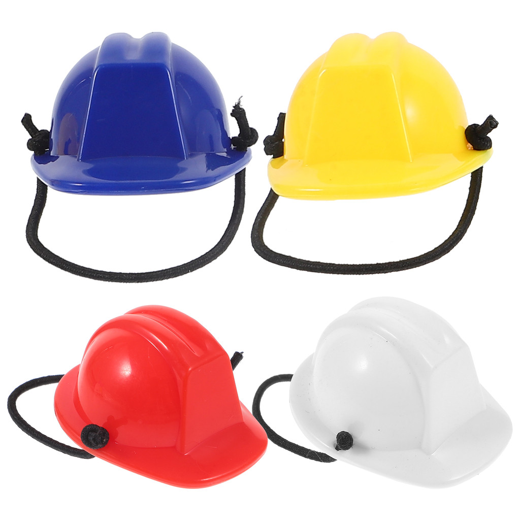 Jual 4 Pcs Mini Pet Hat Safety Hamster Toy Helmets Snake Hats Plastic ...