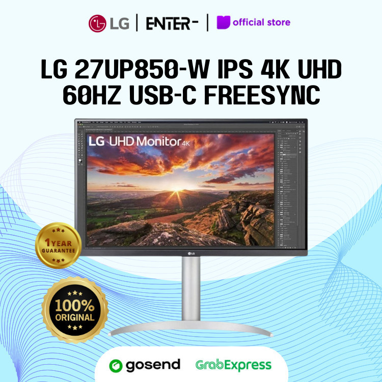 Jual Monitor LG 27UP850 / 27UP850-W IPS 4K UHD 60hz USB-C Freesync ...