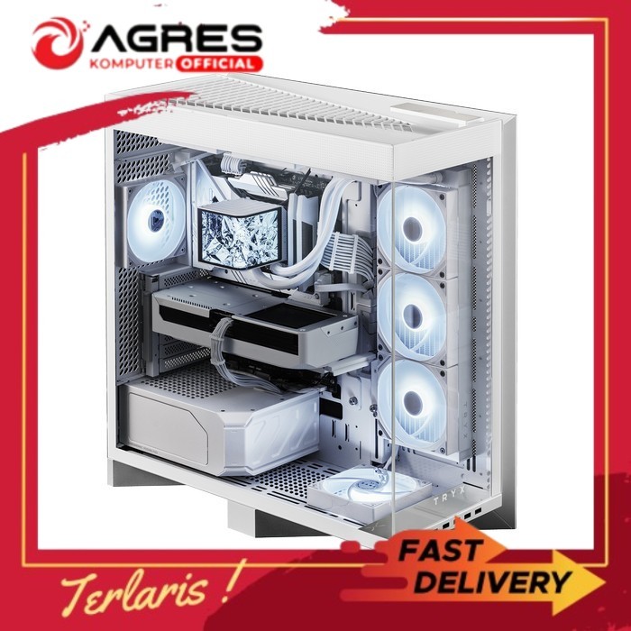Jual TRYX PC CASE ATX LUCA L70 PANORAMIC WHITE | Shopee Indonesia