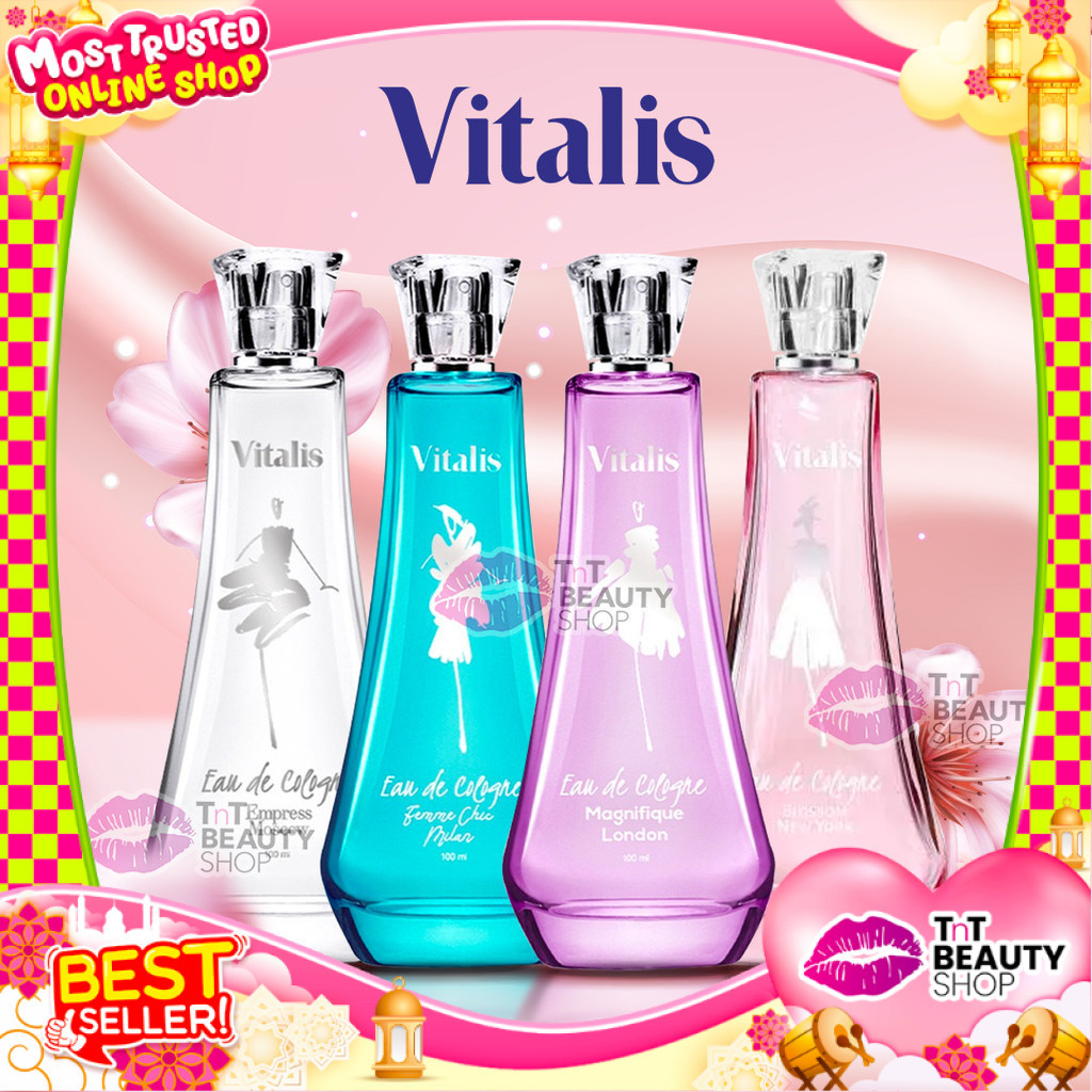 Jual Vitalis Eau De Cologne 50ml - 100ml Parfum Wanita Long Lasting ...