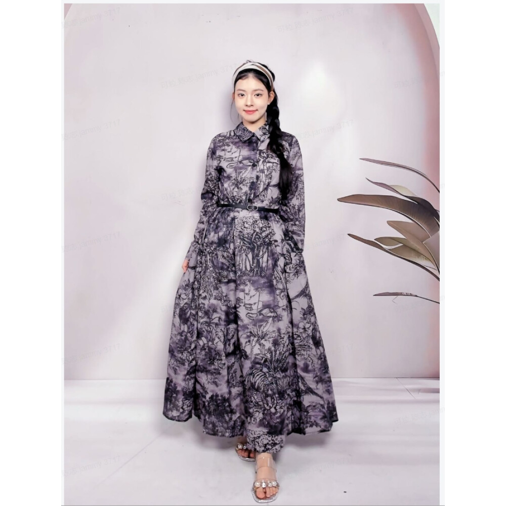 Jual Gaun Wanita | Motif Bergaris Rok Panjang | Original By FADFAD ...