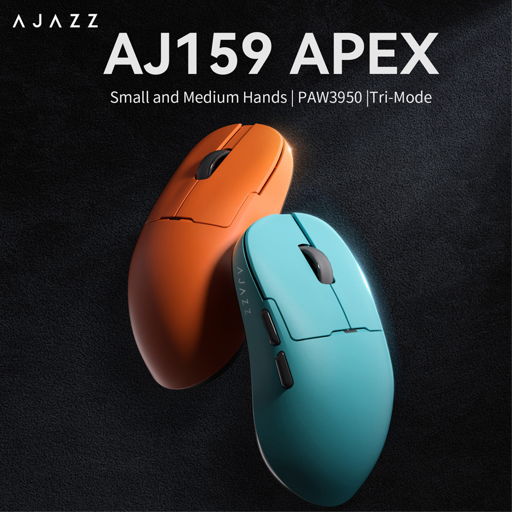 Jual Ajazz Wireless Magnetic Mouse AJ159 APEX PAW3950 400mAh RGB Sensor 8K Gaming Mouse Tri-Mode ...