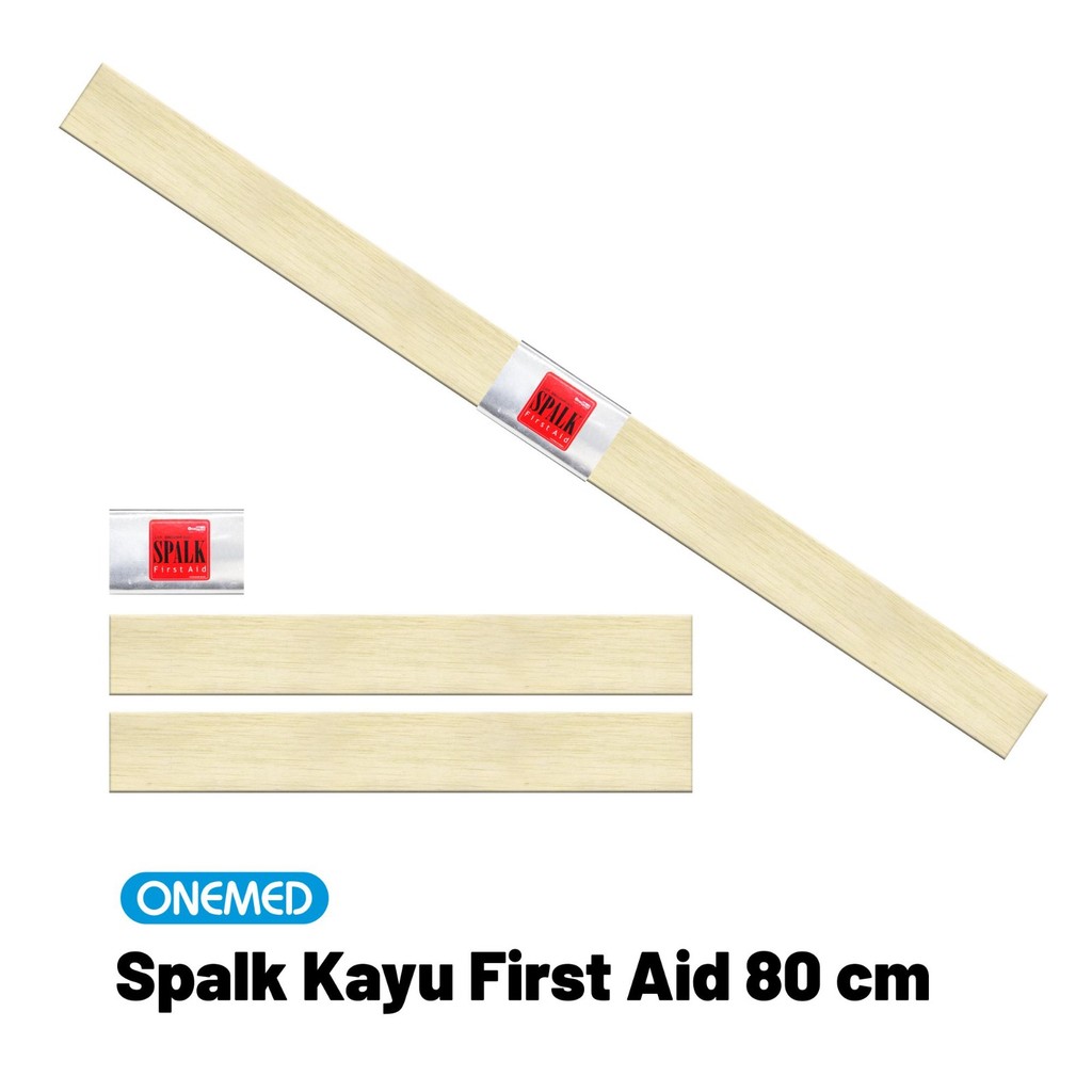 Jual ONEMED Spalk First Aid Kayu 80 CM - Bidai Kayu Penyangga Patah ...