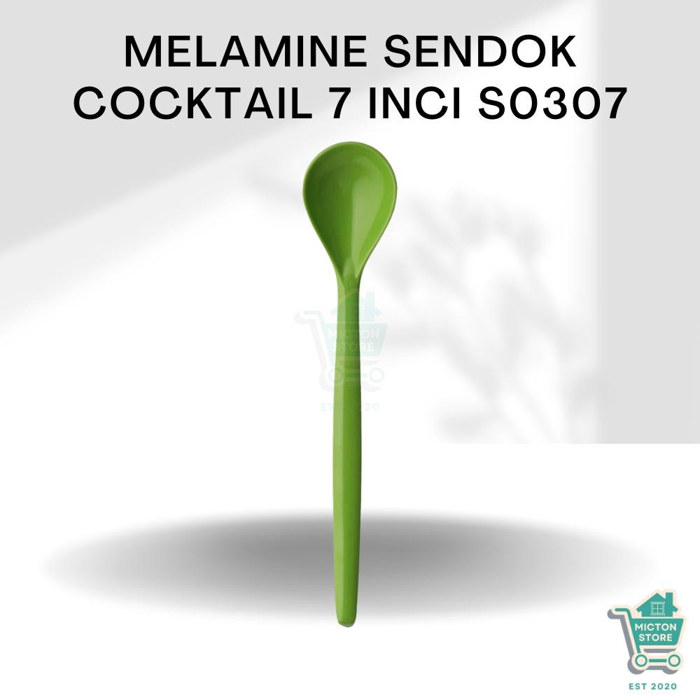 Jual MICTON Premium Melamine Sendok Cocktail 7 Inch S0307 Sendok ...