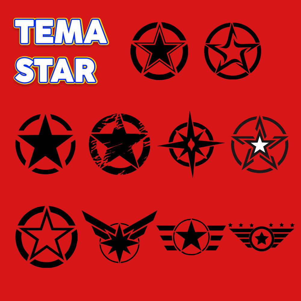 Jual SABLON SETRIKA SATUAN TEMA STAR VOL.1 / SABLON DTF LANGSUNG PAKAI ...