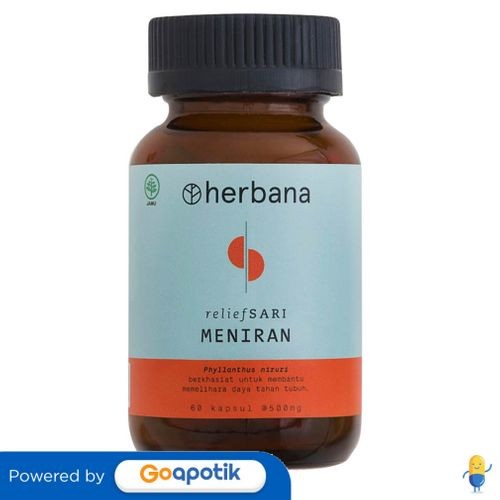 Jual Herbana Relief Sari Meniran Botol 30 Kapsul | Shopee Indonesia