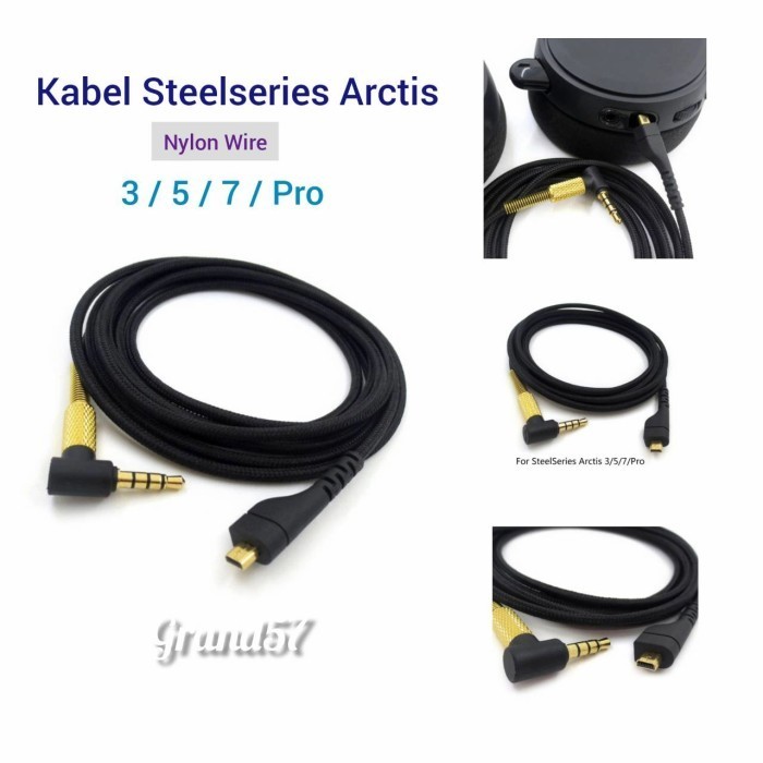 Jual Kabel audio aux headphone steelseries arctis 3 5 7 pro gaming ...