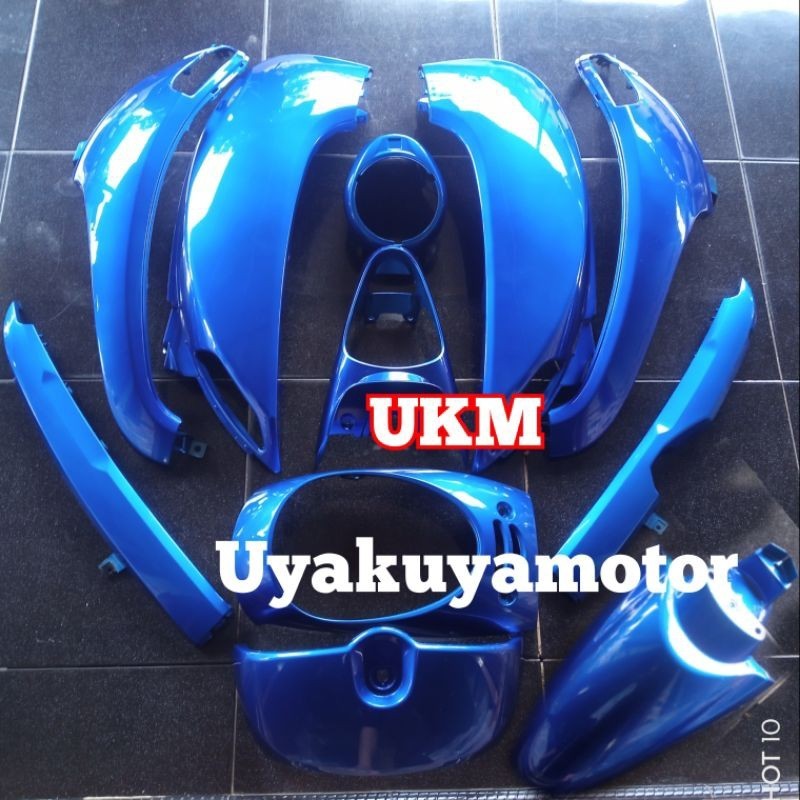 Jual cover body scoopy fi biru candy 2013-2016 repaint | Shopee Indonesia