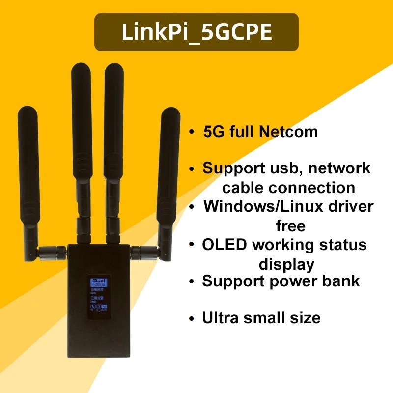 Jual Link Pi Portable 5G Router 5GCPE Full Netcom Transfer Port USB Industrial Gateway 5G Mobile ...