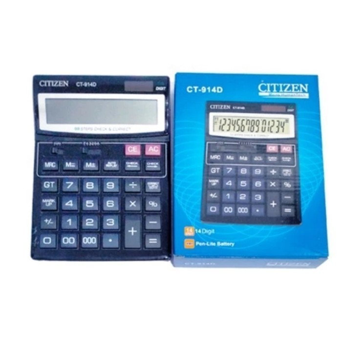 Jual KALKULATOR DESKTOP CITIZEN CT-914D / CALCULATOR 14 DIGIT CEK ULANG ...