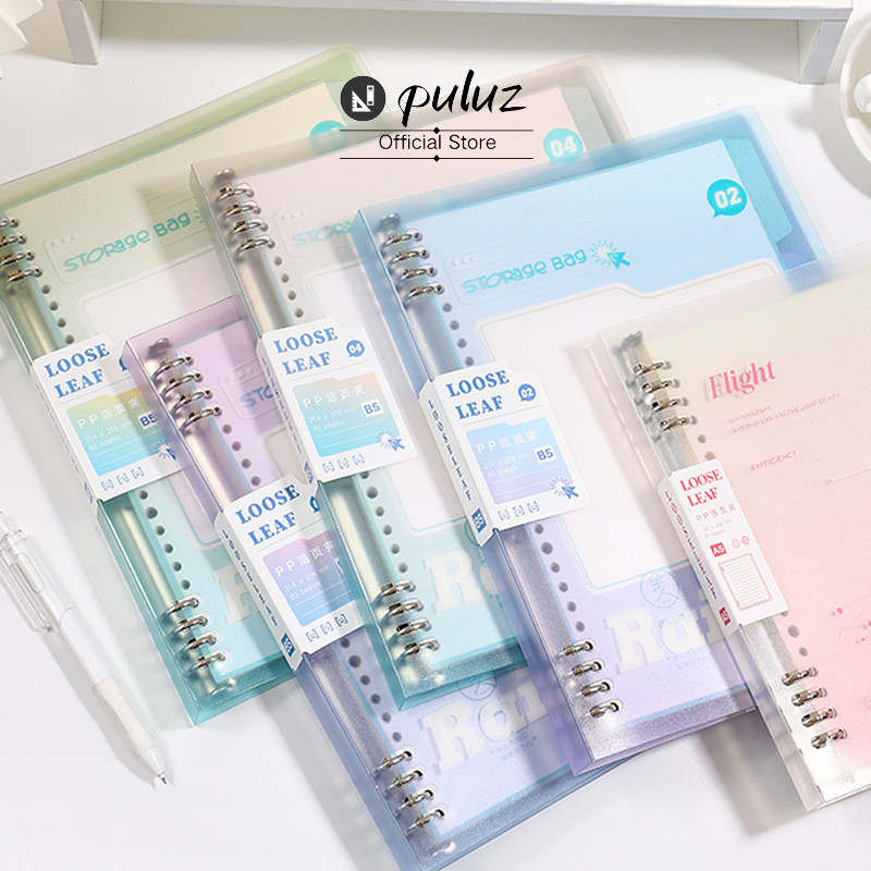 Jual Notebook A5 B5 Binder Daun Longgar / Notebook Sekolah Lucu ...