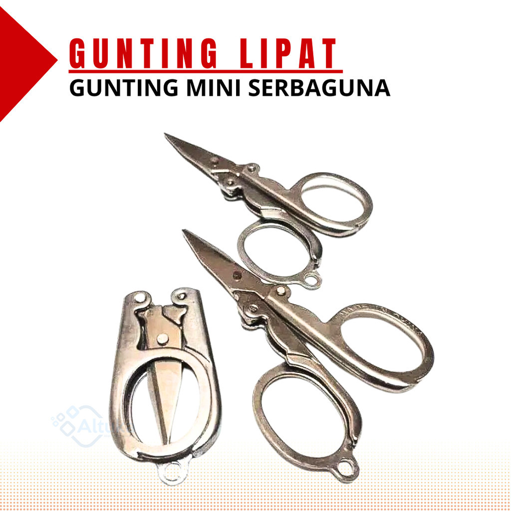 Jual (1 Pcs) Gunting Lipat Mini Bahan Stainless | Shopee Indonesia