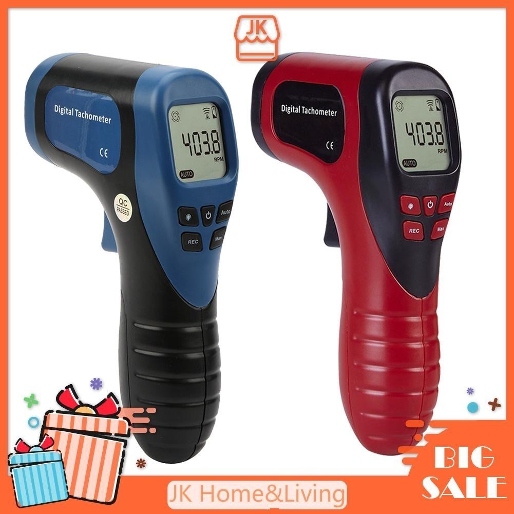 Jual Digital Tachometer Non Contact Photo RPM Tach Tester Meter Gauge ...