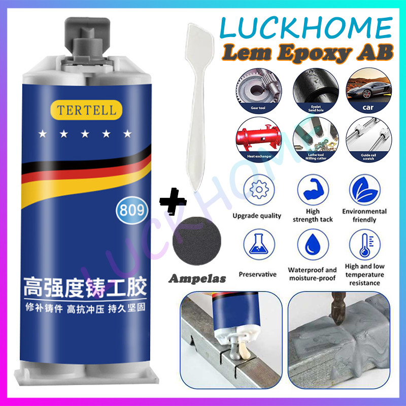 Jual Lem Besi Super Kuat Tahan Pana Lem Epoxy AB Lem Besi Multi Fungsi ...