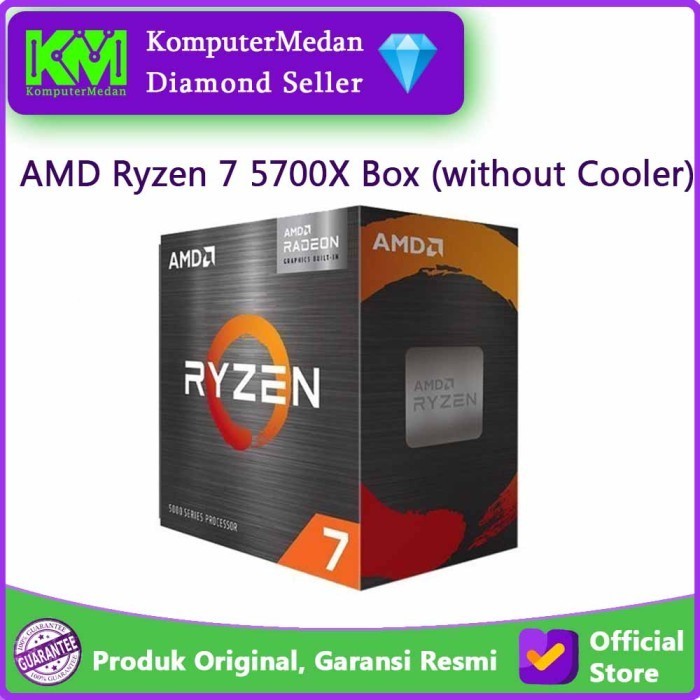 Jual AMD Ryzen 7 5700X Box (without Cooler) | Shopee Indonesia