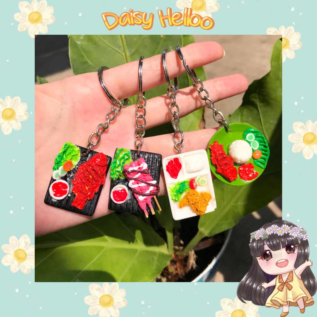 Jual Gantungan Kunci Ikan Sosis Bakar Mie Goreng Telur Nasi Ayam Ikan ...