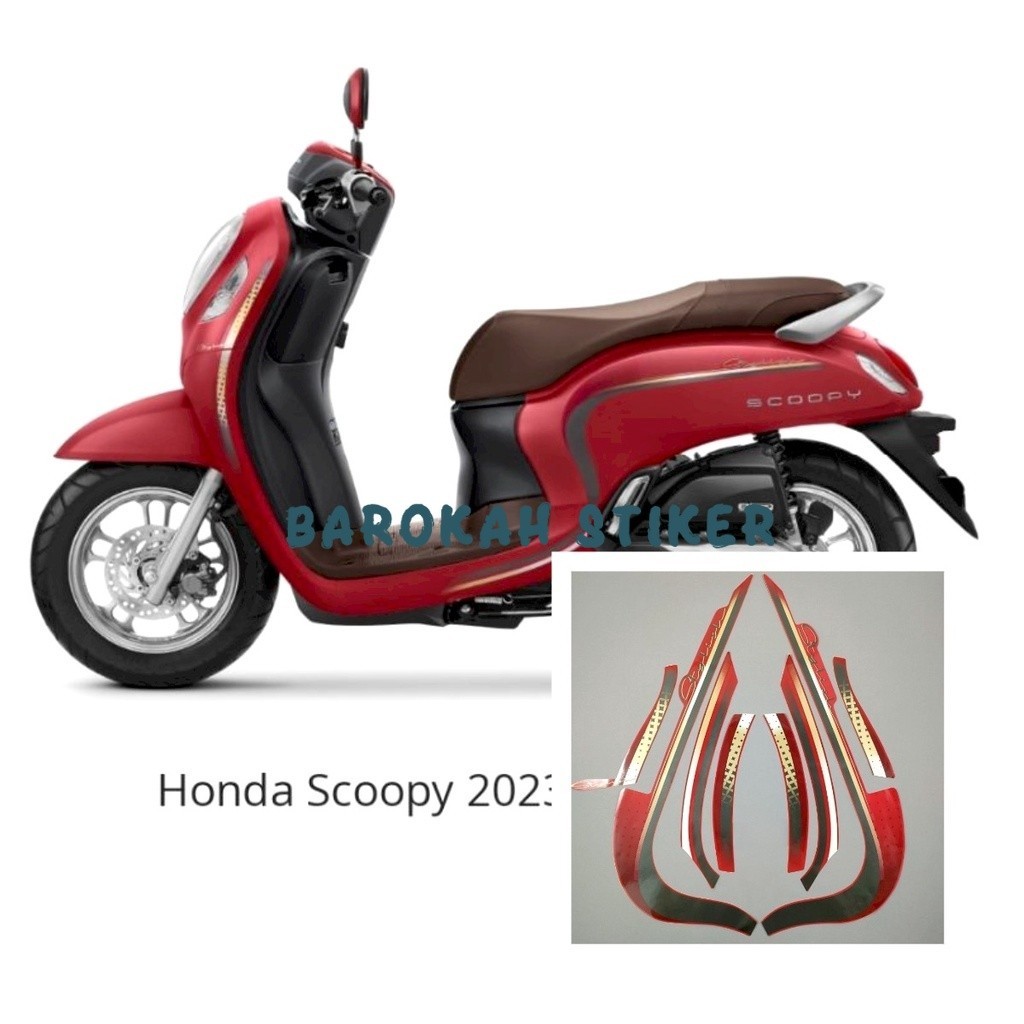 Jual Striping stiker polet list motor motor honda scoopy stylish 2022 ...
