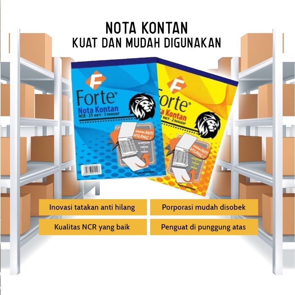 Jual Buku Nota Kontan Forte Besar 1 ply 50 Lembar | Shopee Indonesia