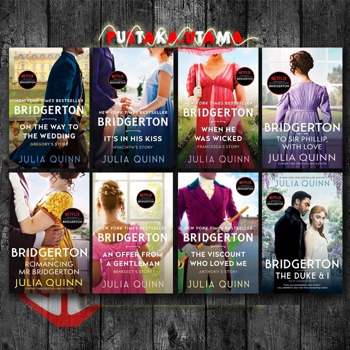 Jual Bridgertons (8 book series) by Julia Quinn | Shopee Indonesia