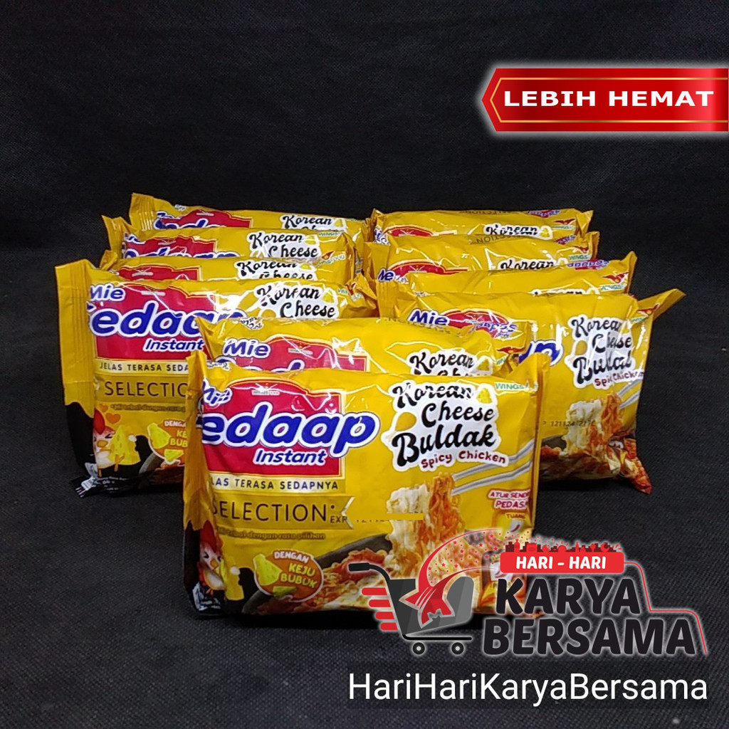 Jual MIE SEDAAP SELECTION KOREAN CHEESE BULDAK SPICY CHIKEN PACK 10 X ...