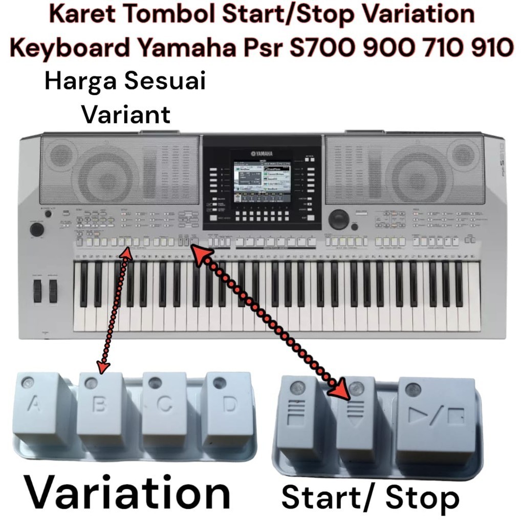 Jual Original Karet Tombol Start / Stop Karet Tombol ABCD Main ...