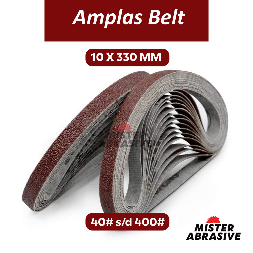 Jual Amplas Belt 10x330 mm Sanding Sander Gulung Sabuk 10 x 330 3/8 x ...