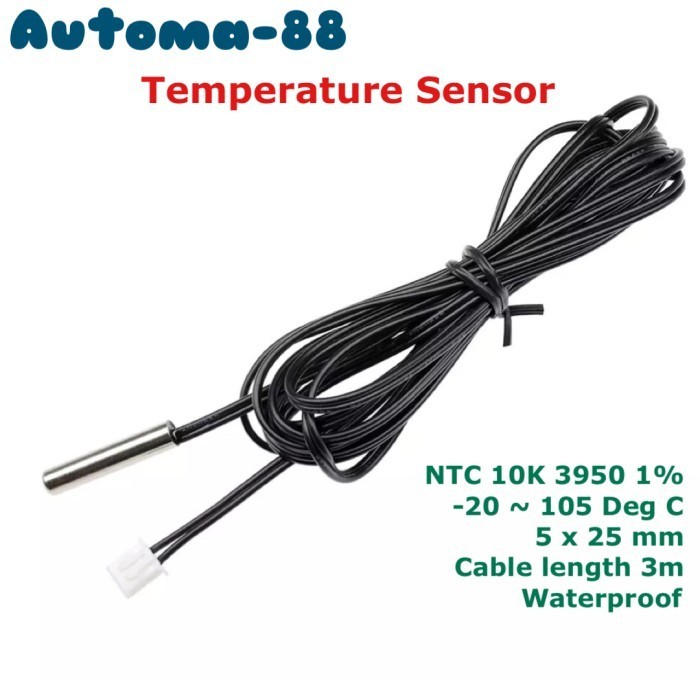 Jual Pre-Order Temperature sensor NTC 10k PT100 Thermocouple Type-K ...