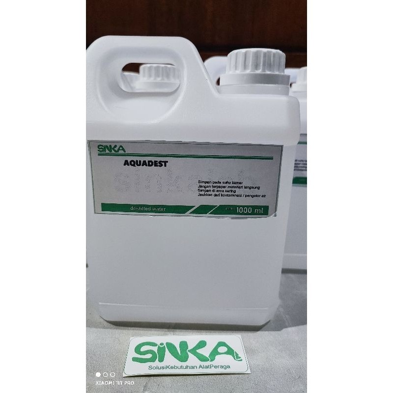Jual Aquadest / Distilled Water 1 Liter Air Suling 1000 ml / Aquades 1L ...