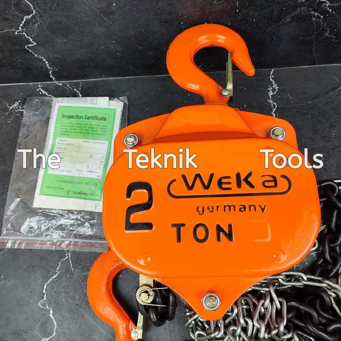 Jual Takel 2 Ton x 3M 5M 7M 10M 12M 15M Chain Block Weka Germany Heavy ...