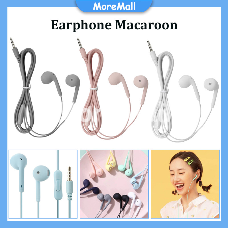 Jual Earphone Macaroon/Headset Macaron Matte Color U19 Hifi Stereo ...