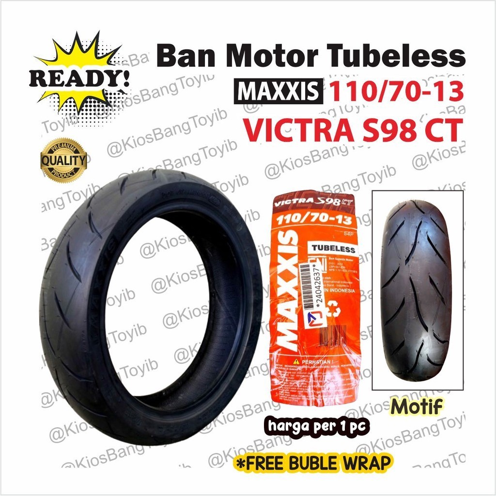 Jual Ban Luar NMAX N-Max Tubeless 110/70-13 MAXXIS VICTRA S98 CT | Shopee Indonesia
