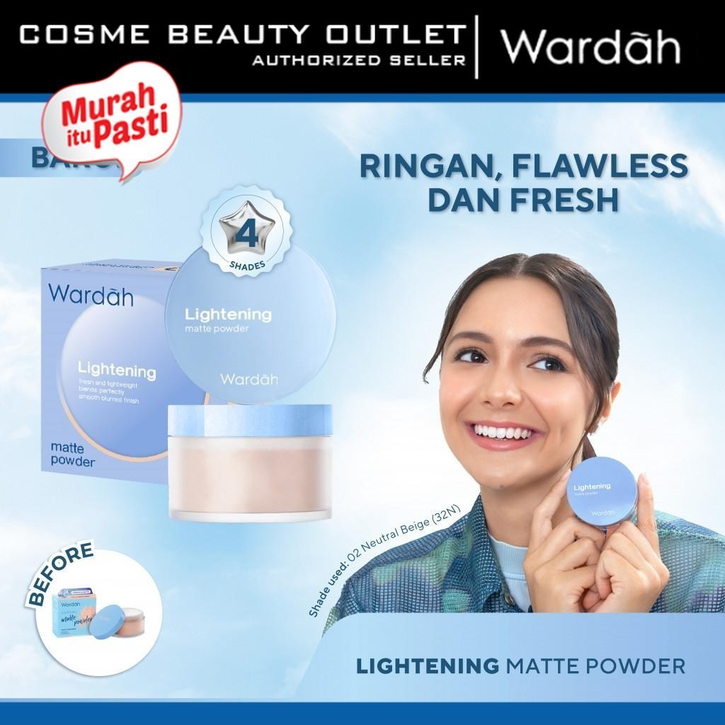 Jual ( BIG SALE ) WARDAH LIGHTENING MATTE POWDER 20 G - BEDAK TABUR ...