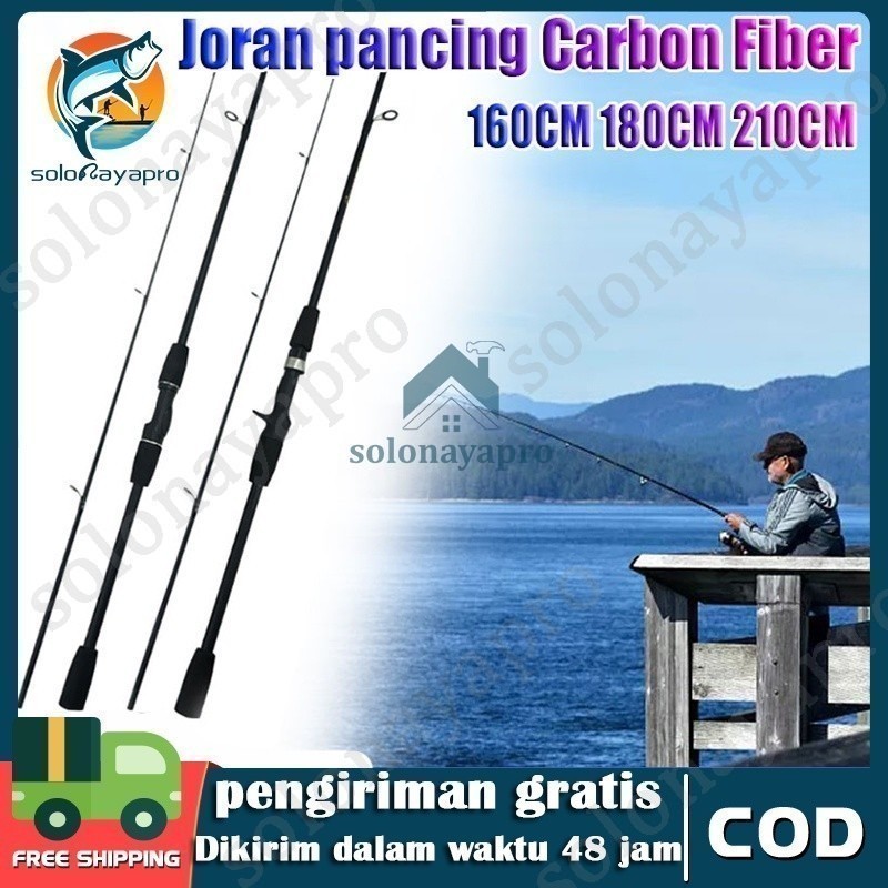 Jual Joran pancing ul spinning Ultralight renlong warna hitam carbon fiber spinning dan ...