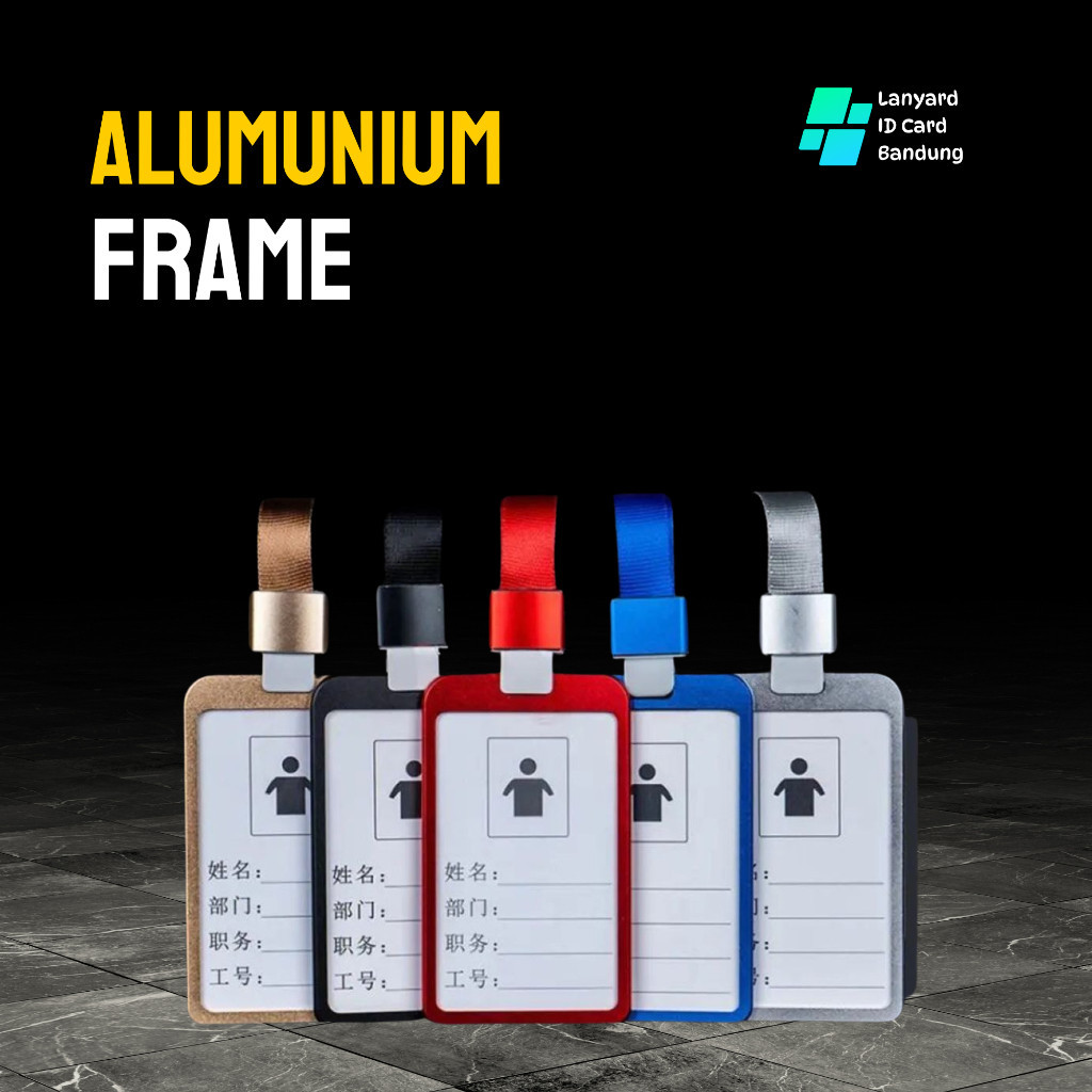 Jual Frame Card Holder Bahan Alumunium bermutu tempat id card metal ...