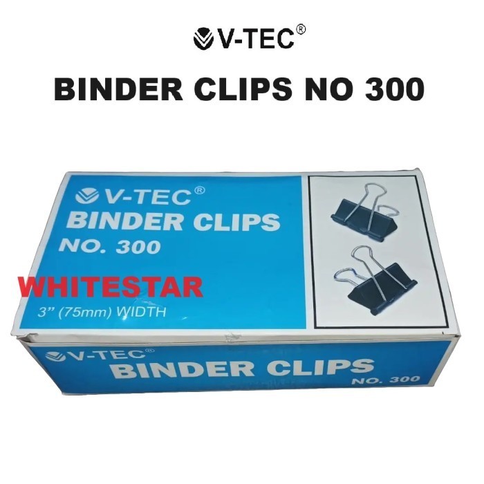 Jual binder clip no 300 / paper clip / klip kertas v-tec (1 pcs ...