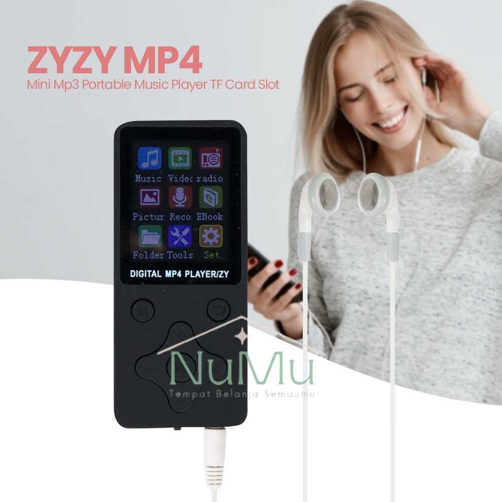 Jual ZYZY MP4 Player Mini Mp3 Portable Music Player TF Card Slot - T1 | Shopee Indonesia