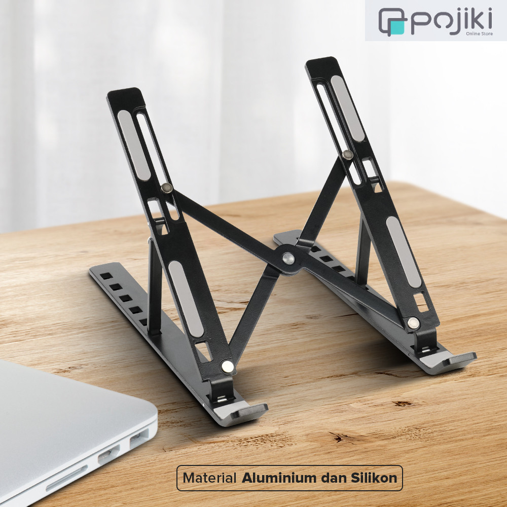 Jual Stand Lipat / Alas Laptop / Riser Foldable Adjustable Aluminium 6 ...