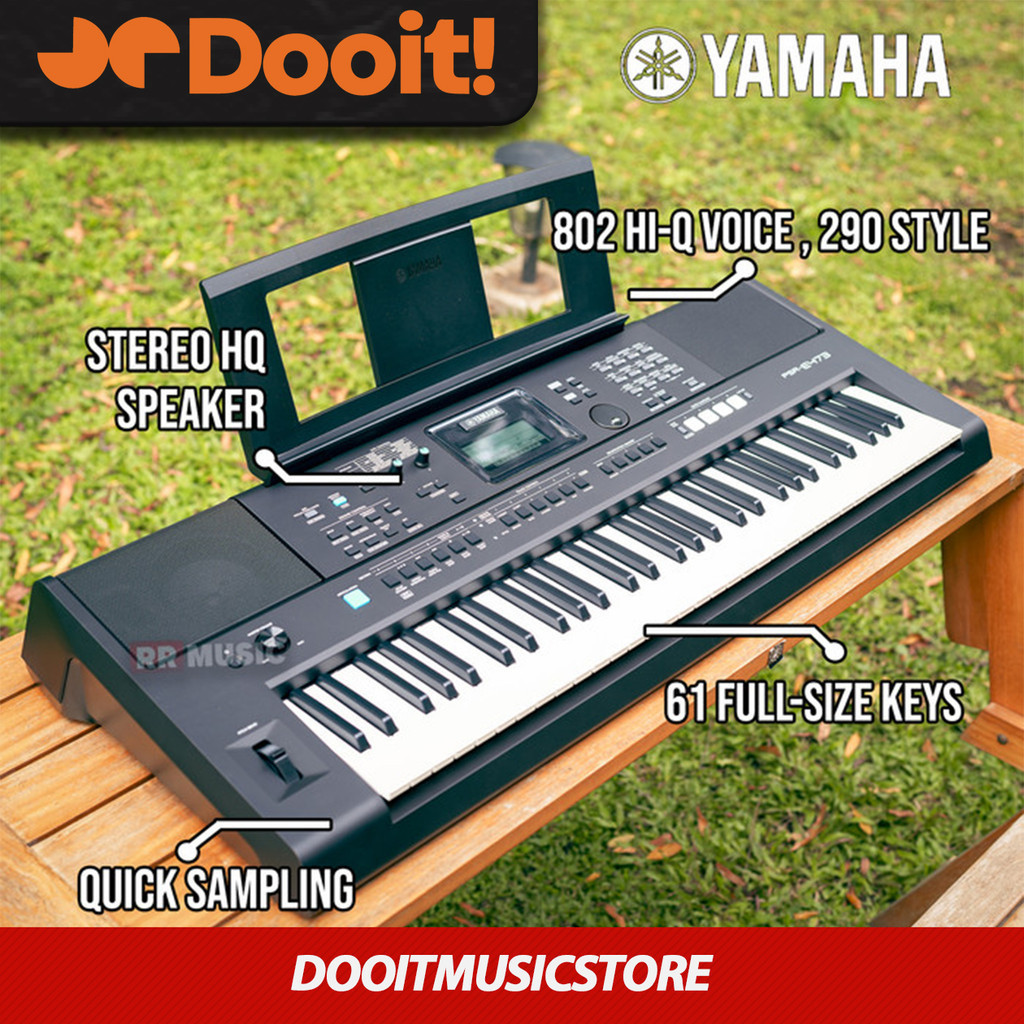 Jual Yamaha PSR E 473 E-473 E473 Keyboard 61 keys Portable with Mic Input | Shopee Indonesia