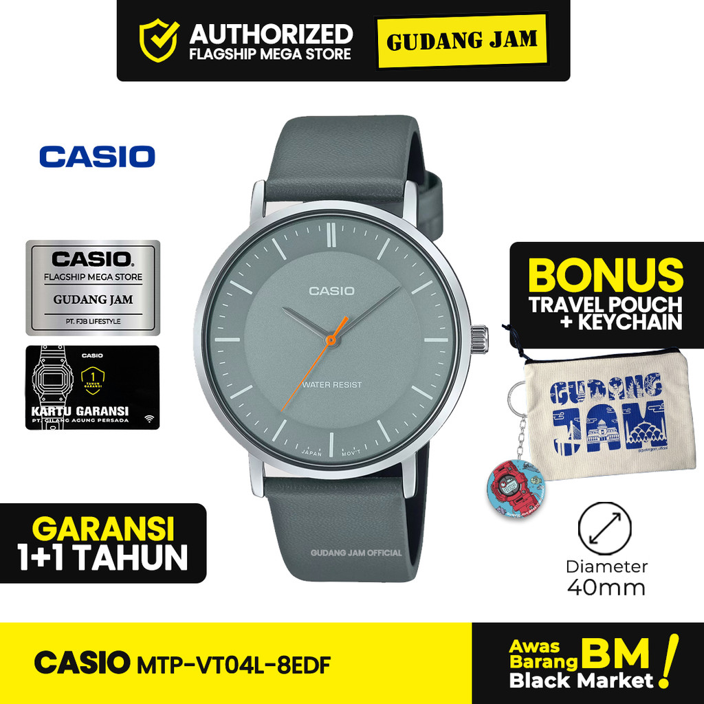 Jual Casio Pria MTP-VT04L-8EDF MTP-VT04L-8E MTP-VT04L MTPVT04L MTP ...