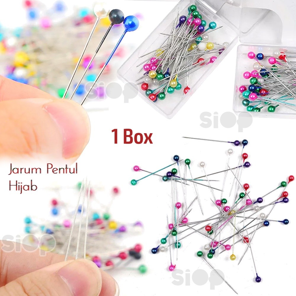Jual Jarum Pentul Mini Pin Hijab Dressmaker Pins 1 Box | Shopee Indonesia