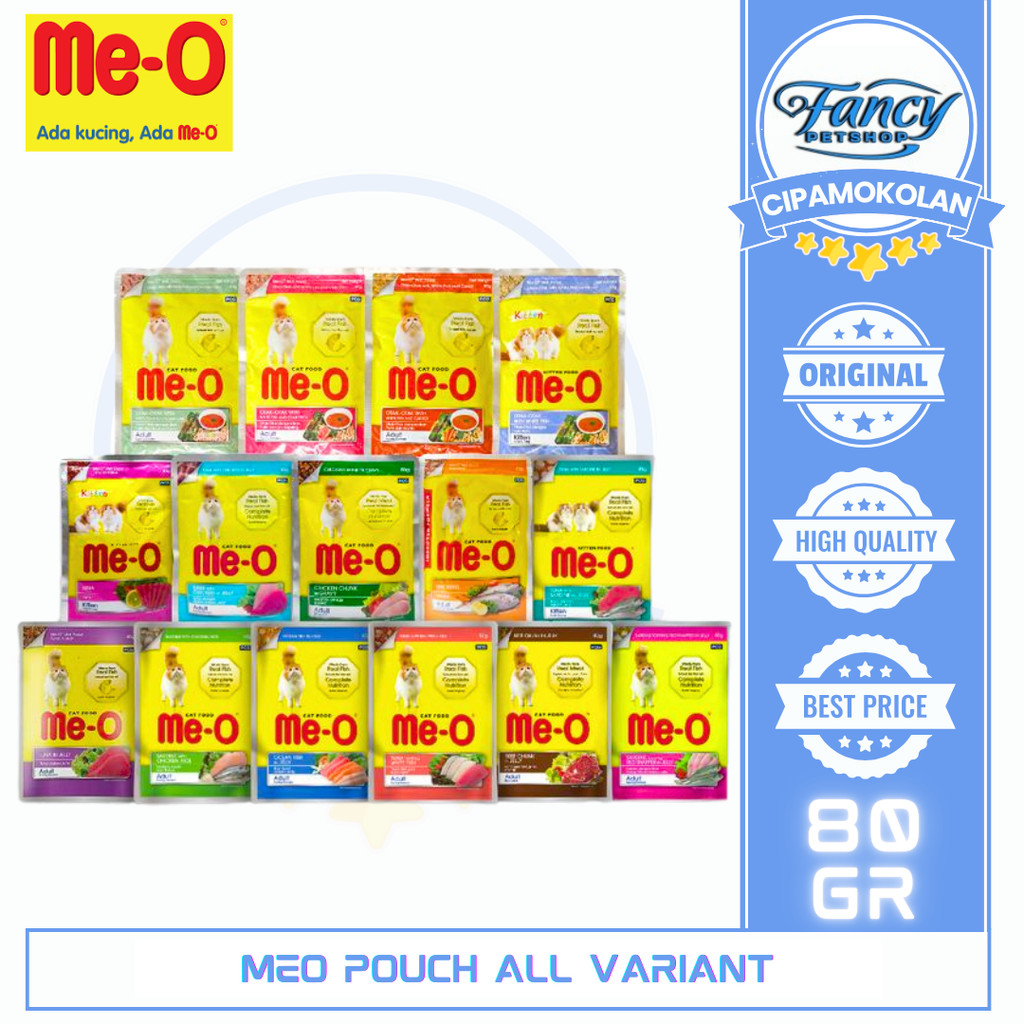 Jual Meo Pouch 80gr Makanan Kucing Basah MEO wet food | Shopee Indonesia