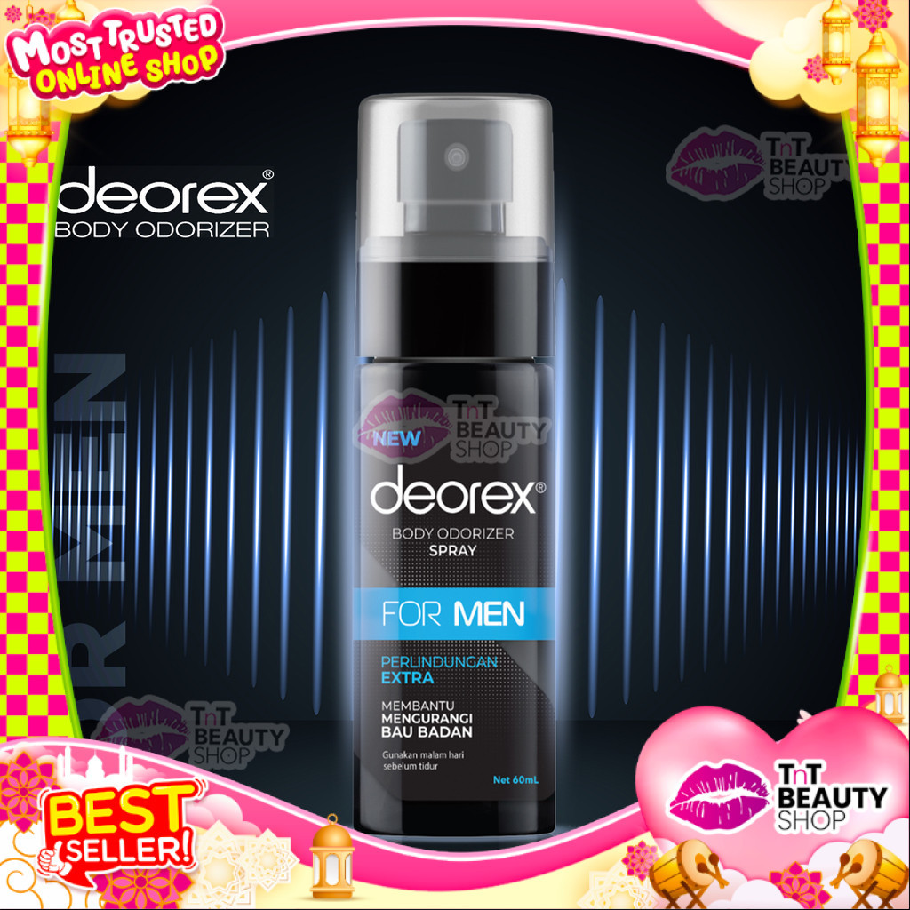 Jual Deorex Body Odorizer Spray For Men 60 ml | Body Spray | Penghilang ...