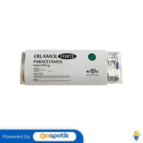 Jual Erlamol Forte 650 Mg Strip 10 Kaplet | Shopee Indonesia