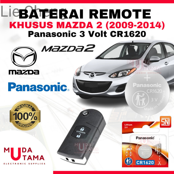 Jual LC Baterai Remote Mobil MAZDA 2 2009-2014 - ORIGINAL PANASONIC ...