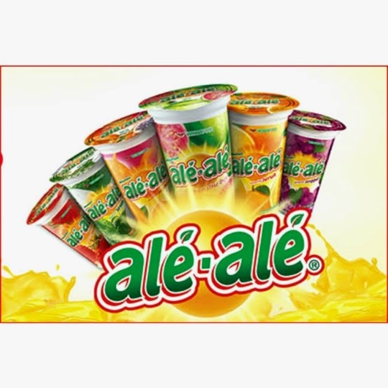 Jual ale ale minuman kemasan gelas rasa cocopandan guava mangga strwberry 180ml | Shopee Indonesia